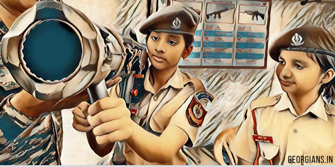 RMS Bangalore inducts girl cadets – Georgians